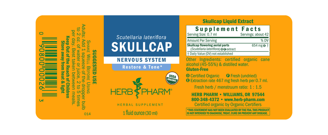 Skullcap Liquid Herbal Extract | Herb Pharm