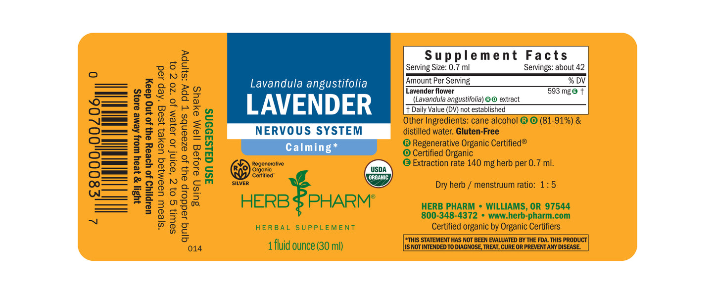 Lavender Liquid Herbal Extract | Herb Pharm