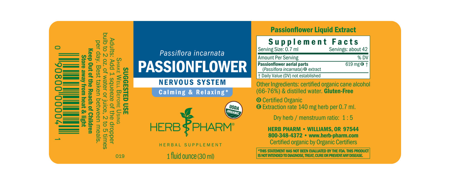 Passionflower Liquid Herbal Extract | Herb Pharm