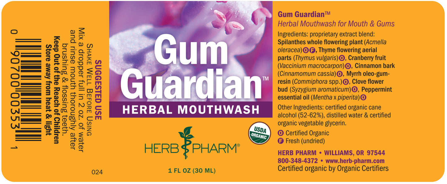 Gum Guardian™ Herbal Mouthwash | Herb Pharm
