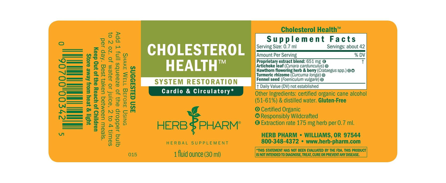 Cholesterol Health™ Liquid Herbal Extract | Herb Pharm