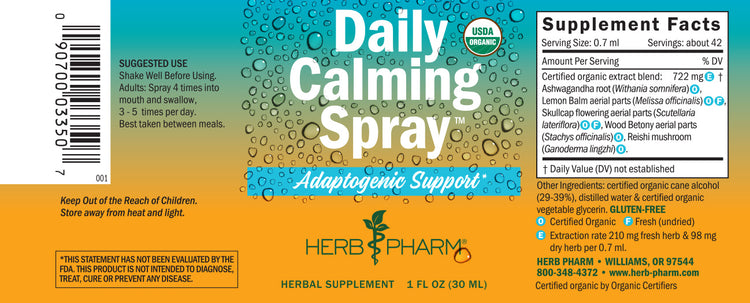Herbs on the Go: Daily Calming Spray™ | Herb Pharm