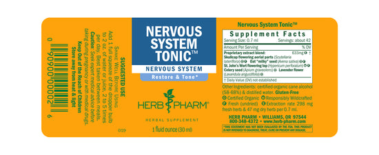 Nervous System Tonic™ Liquid Herbal Extract | Herb Pharm