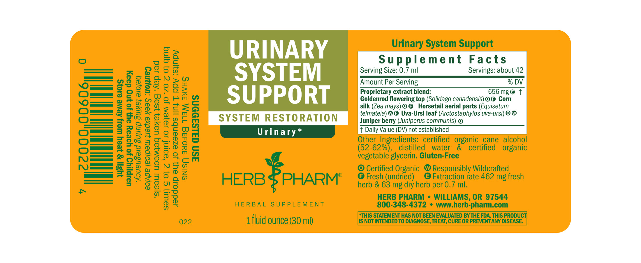 Urinary System Support Liquid Herbal Extract | Herb Pharm