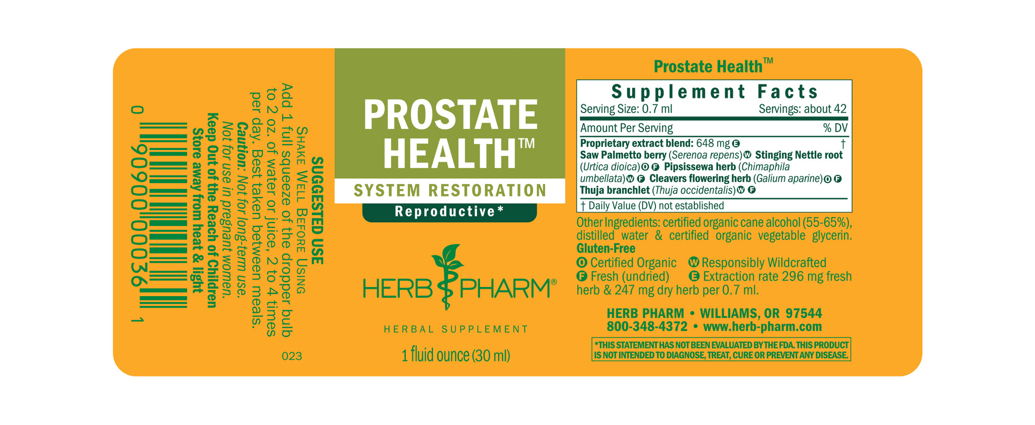 Prostate Health™ Liquid Herbal Extract | Herb Pharm