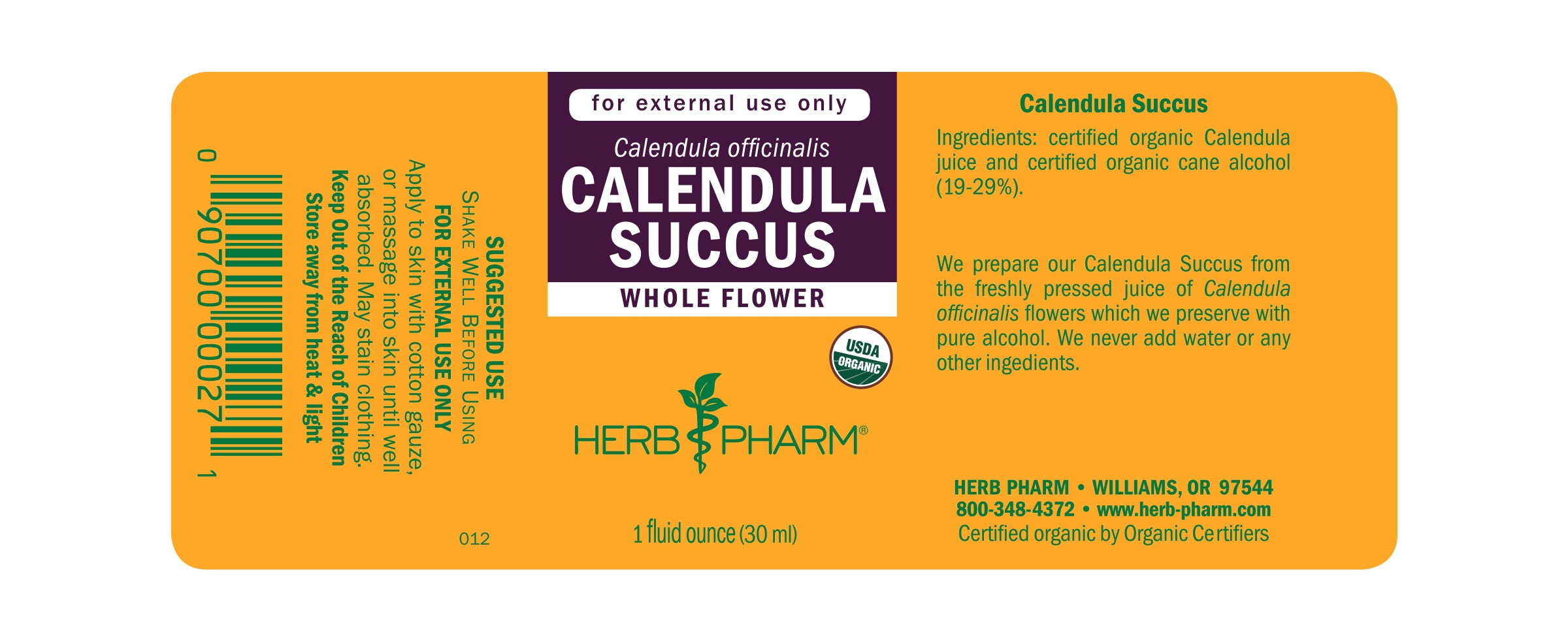 Calendula Succus External Use | Herb Pharm